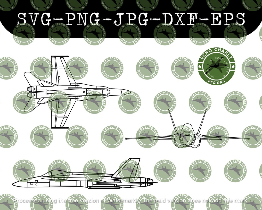 F/A-18 Aircraft: 3 Models Svg Png Jpg Dxf Eps - Etsy
