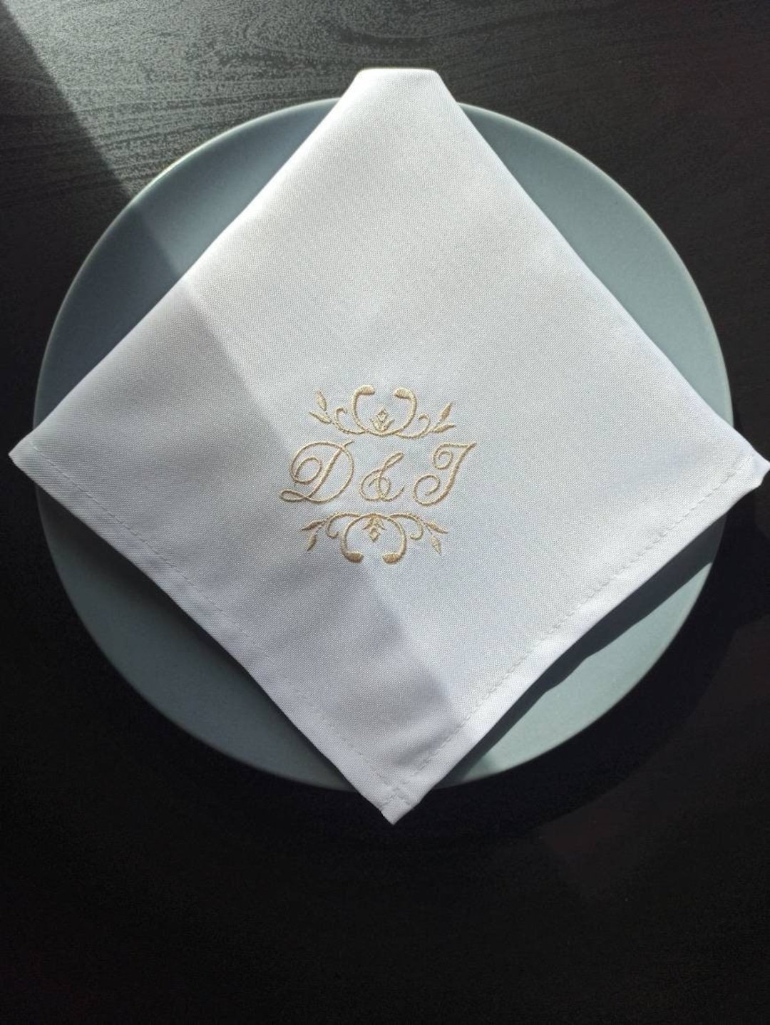 Custom Embroided Napkins - Etsy