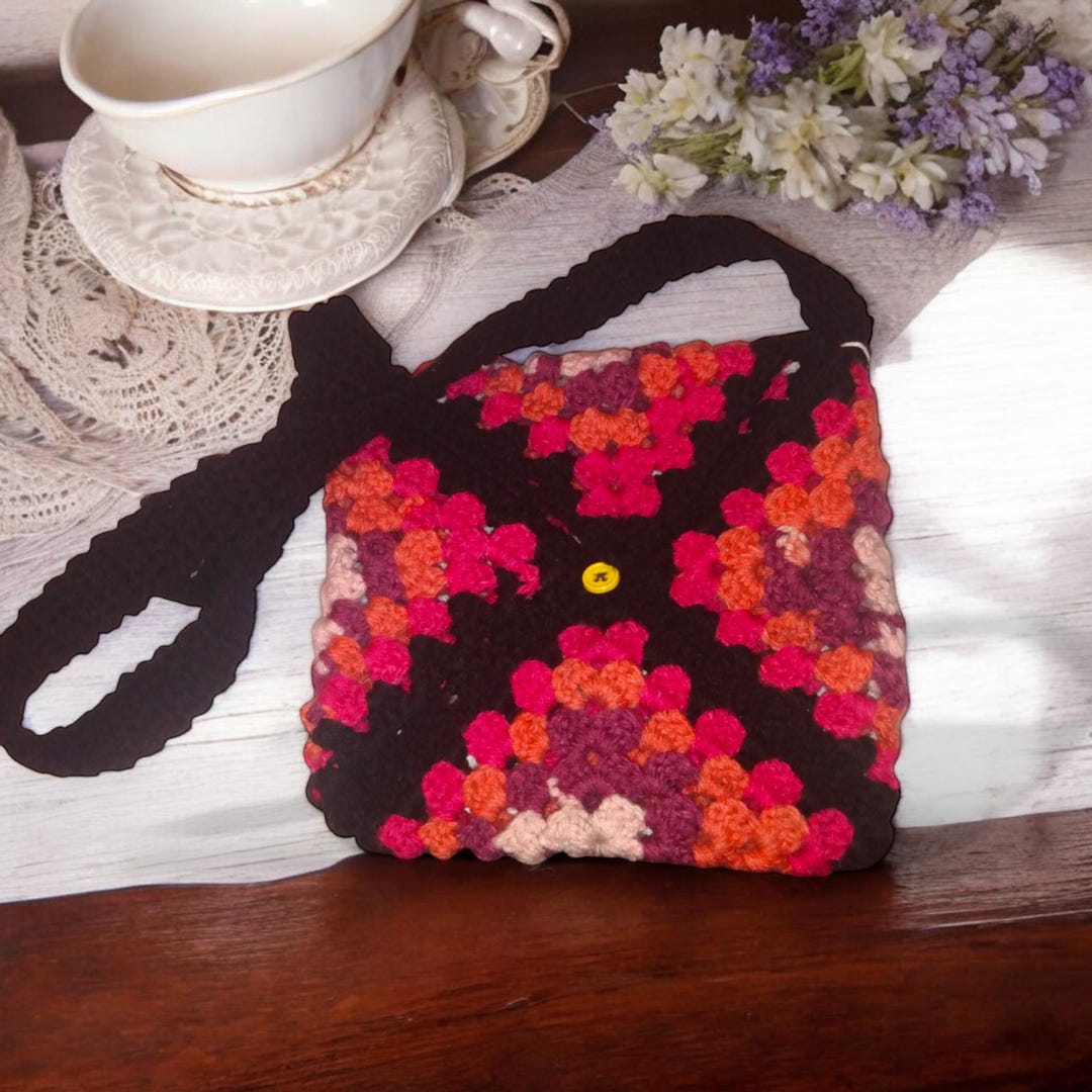 Granny Square Purse-handmade-crochet-fashion Bag-durable-cute ...