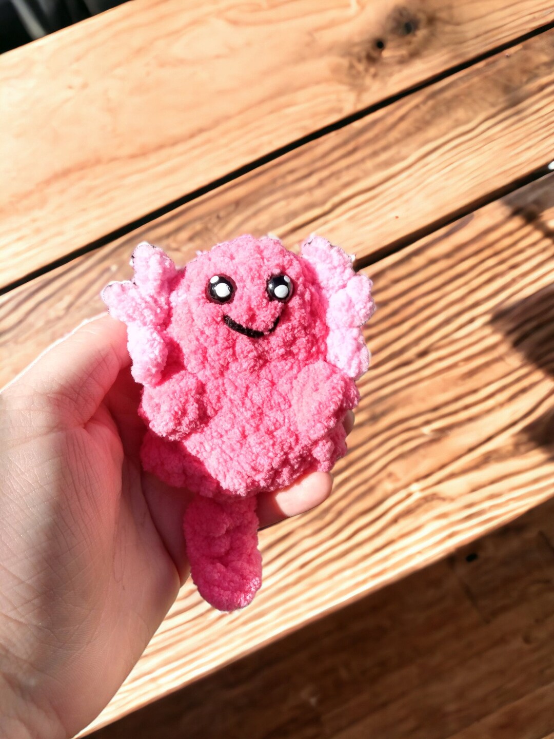Axolotl Plushie-crochet-amigurumi-handmade-pocket Pal-tiktok-birthday ...