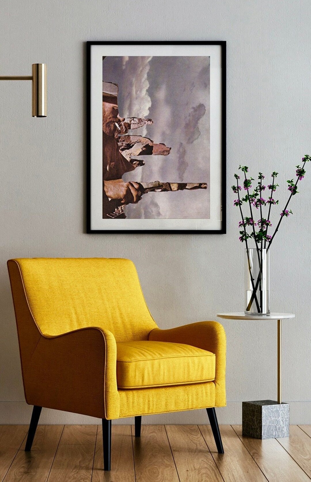 M35 Modern Collage Art Print Space Decor Prints, Handmade Collage, Gift ...