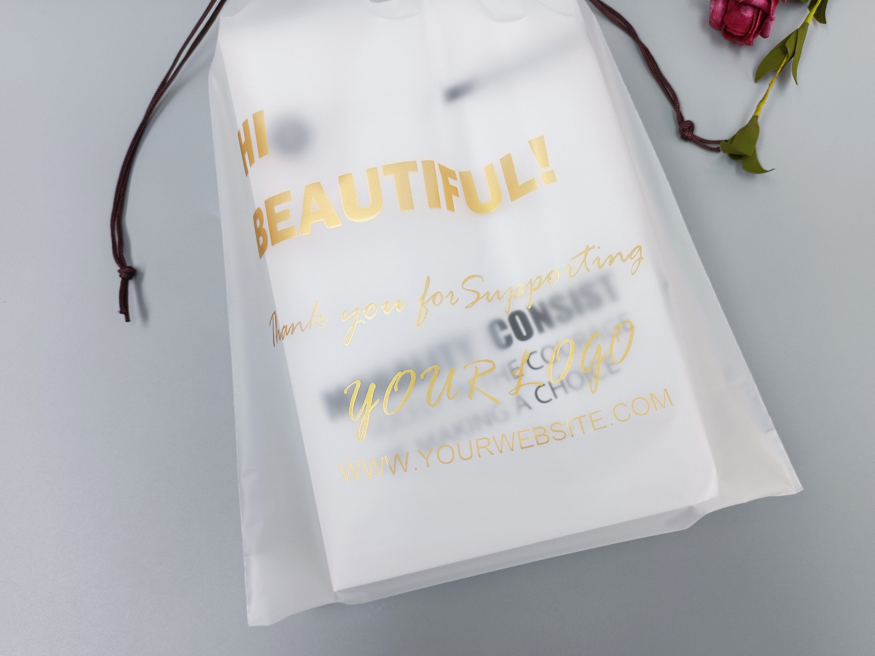 Customized Drawstring Bags With Logo Printed,drawstring Frosted Bags ...