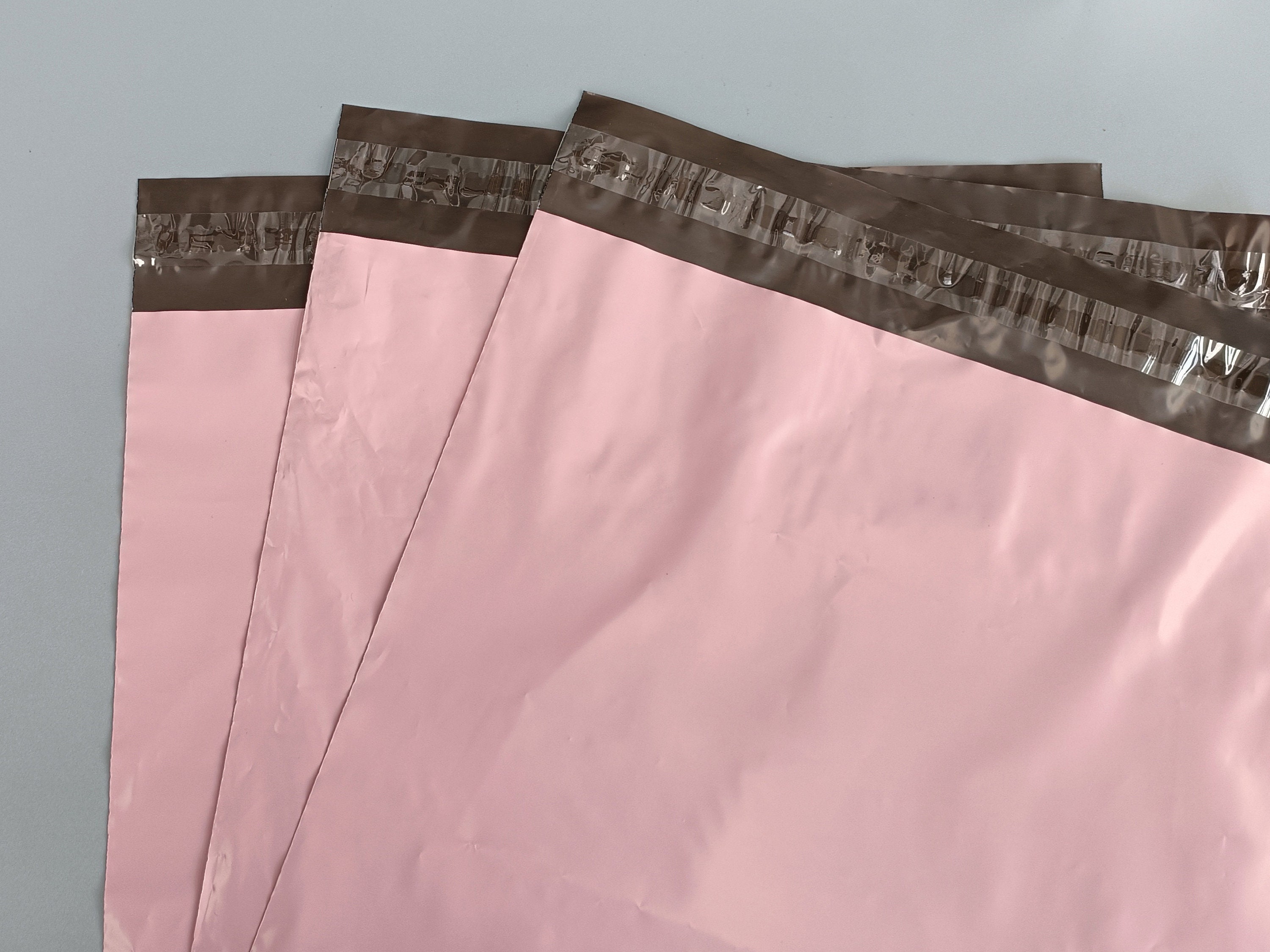 5-500pcs Pink Poly Bags With Logo Printed,mailing Bags for Hoodie ...