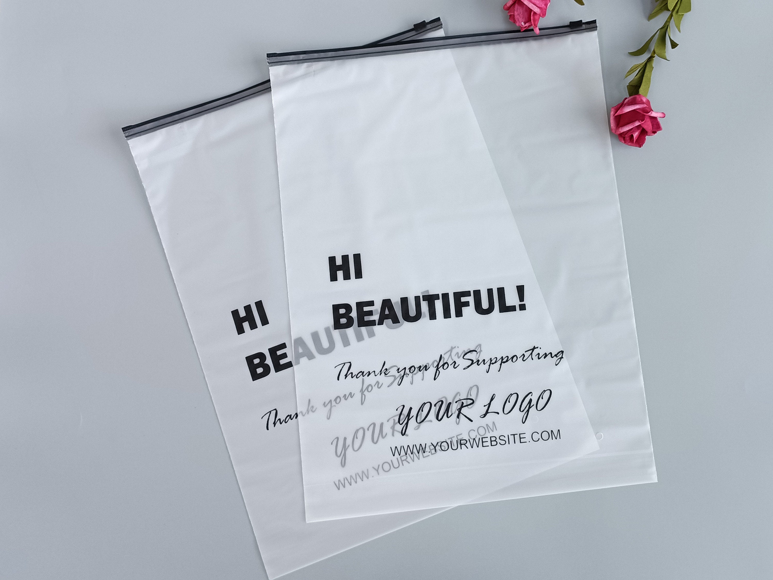 Custom Frosted Zipper Bags,custom Packaging for Clothing,custom Zipper ...