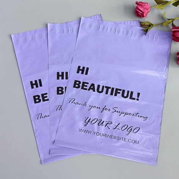 Purple Custom Logo Bags - Etsy Australia