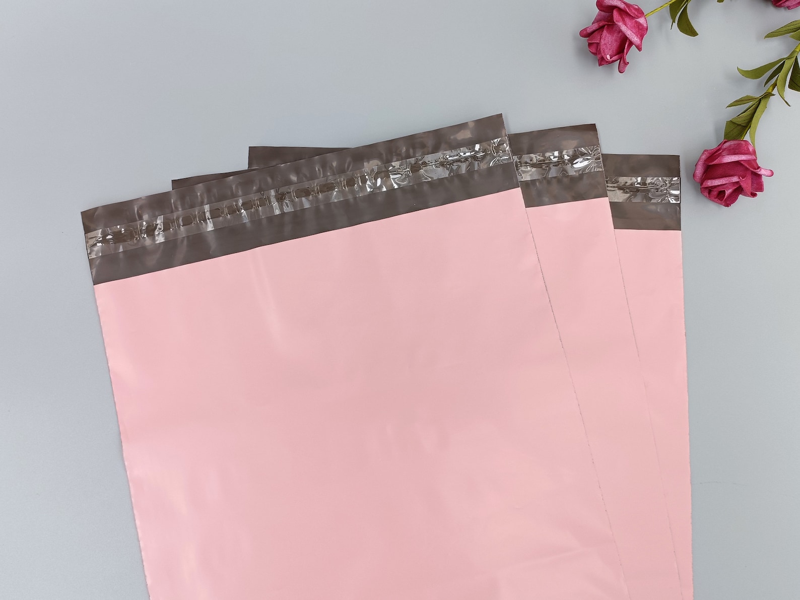 100pcs Custom Handle Mailer Bags With Logo Printed,shipping Bags for ...