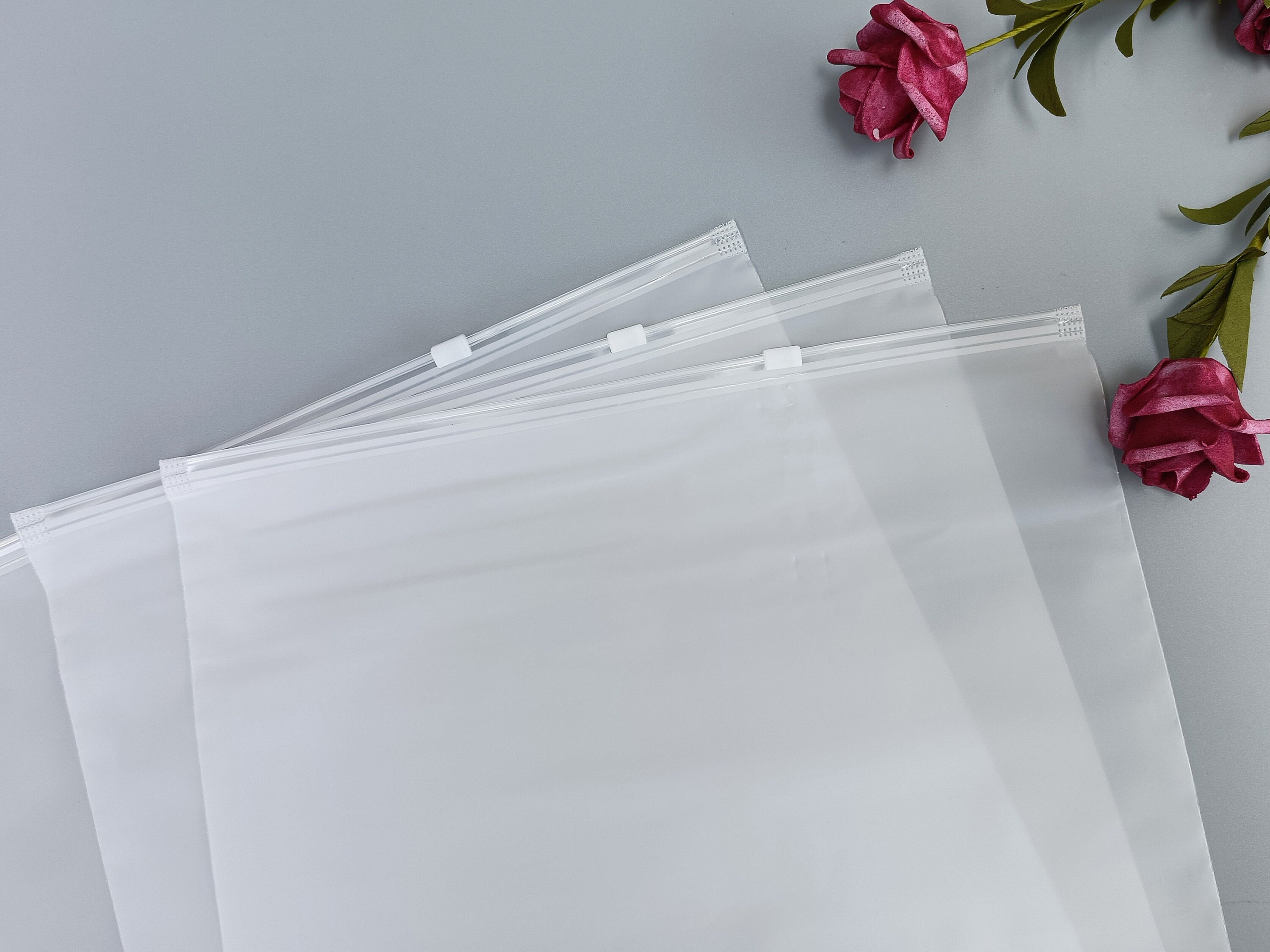 100pcs Custom Zipper Bags,frosted Zipper Packaging for Clothing,custom ...