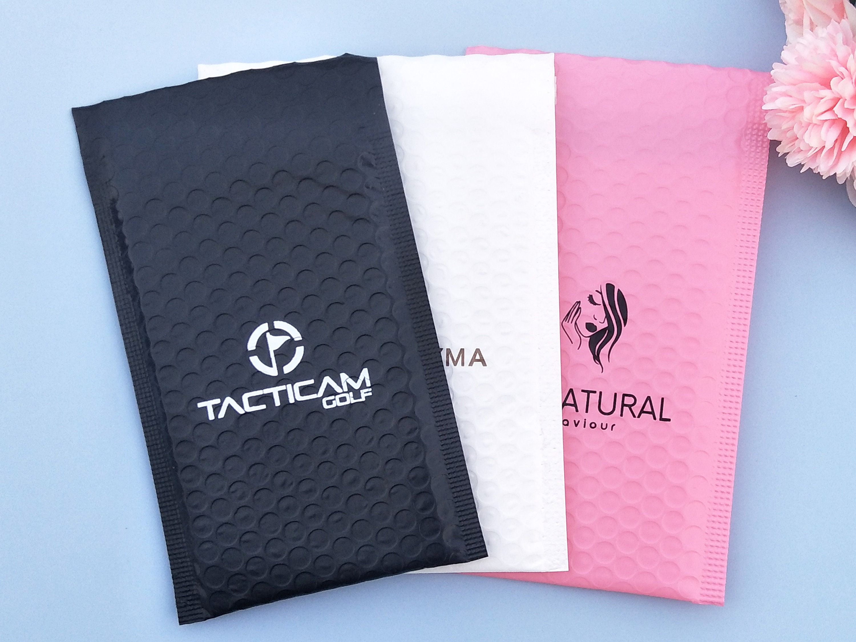 50pcs Poly Bubble Envelope Bags With Logo Printed Padded Shipping ...