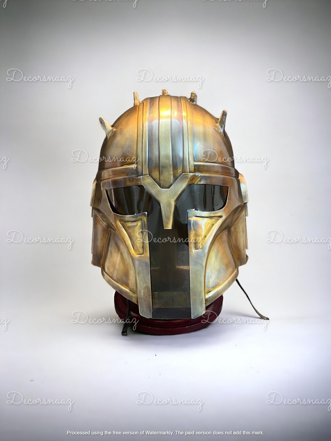 Starwars Mandalorian Armorer Helmet Medieval Blacksmith Boba Fett Hemet ...