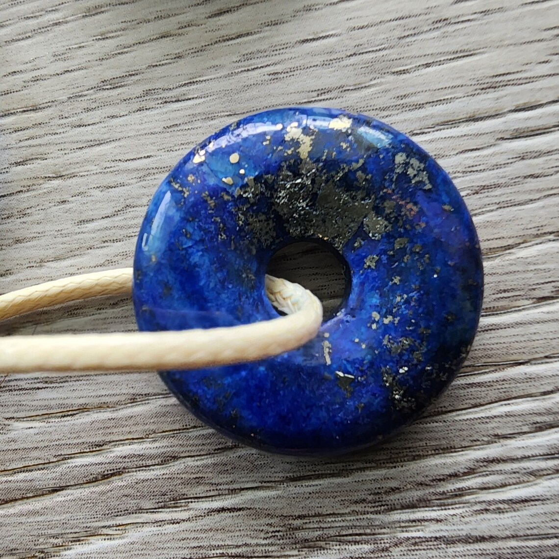 Crystal Donut Necklace. Pi Stone Circular Donut Style Crystals ...