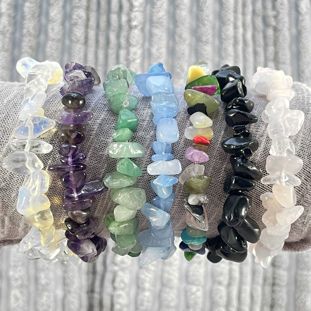 Genuine Chipped Crystal Bracelets, Gifts for Teens, Gifts for Him ...