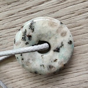 Crystal Donut Necklace. Pi Stone Circular Donut Style Crystals ...