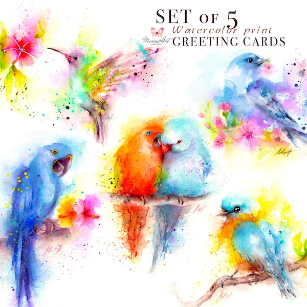 Watercolor Greeting Cards - Etsy
