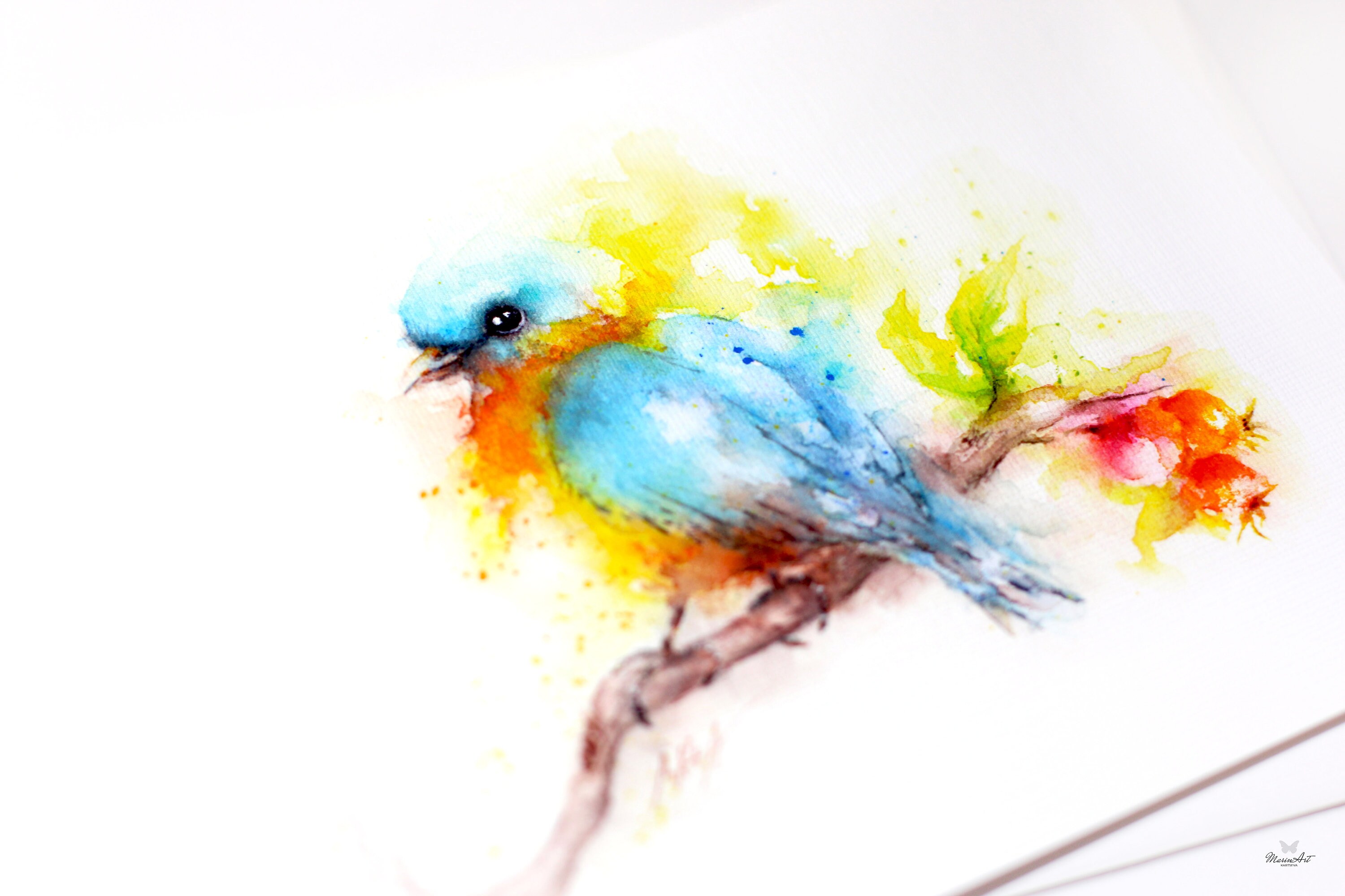 Greeting Cards Birds Set of 3 Birthday Birds Note Cardslinen - Etsy