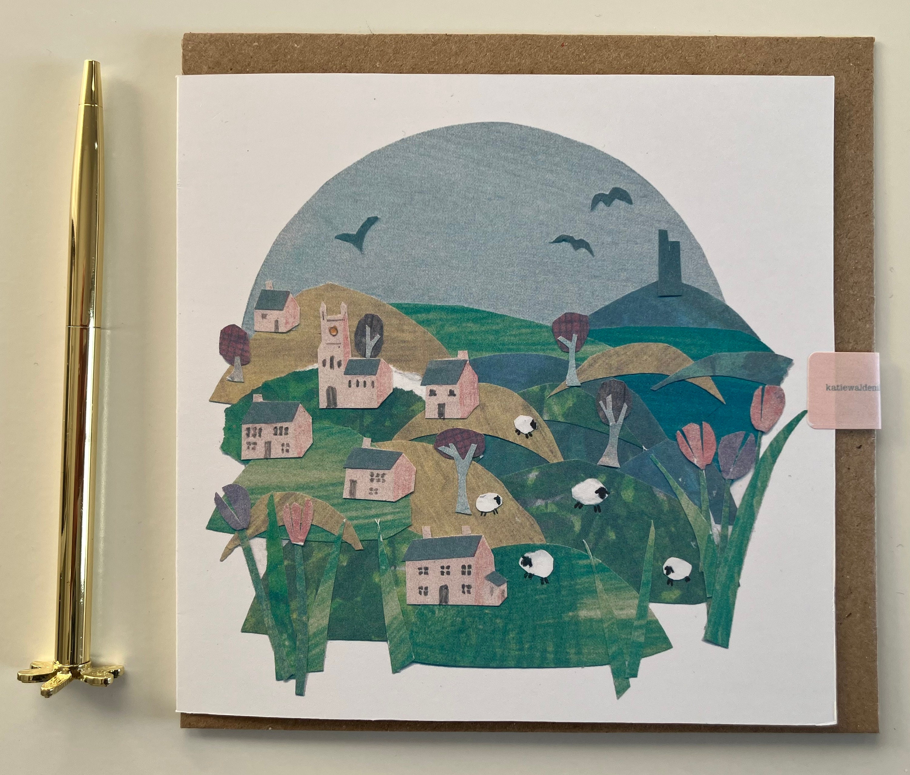 Nature Inspired Greetings Card / Landscape / Papercut / Collage ...