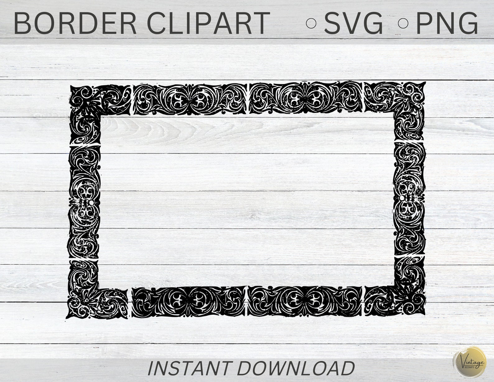 Border Clipart Border SVG Frame SVG Rectangular Frame Svg - Etsy