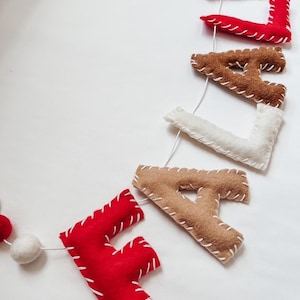 Falala Garland/ Christmas Garland/ Holiday Decor /home Decor / Neutral ...