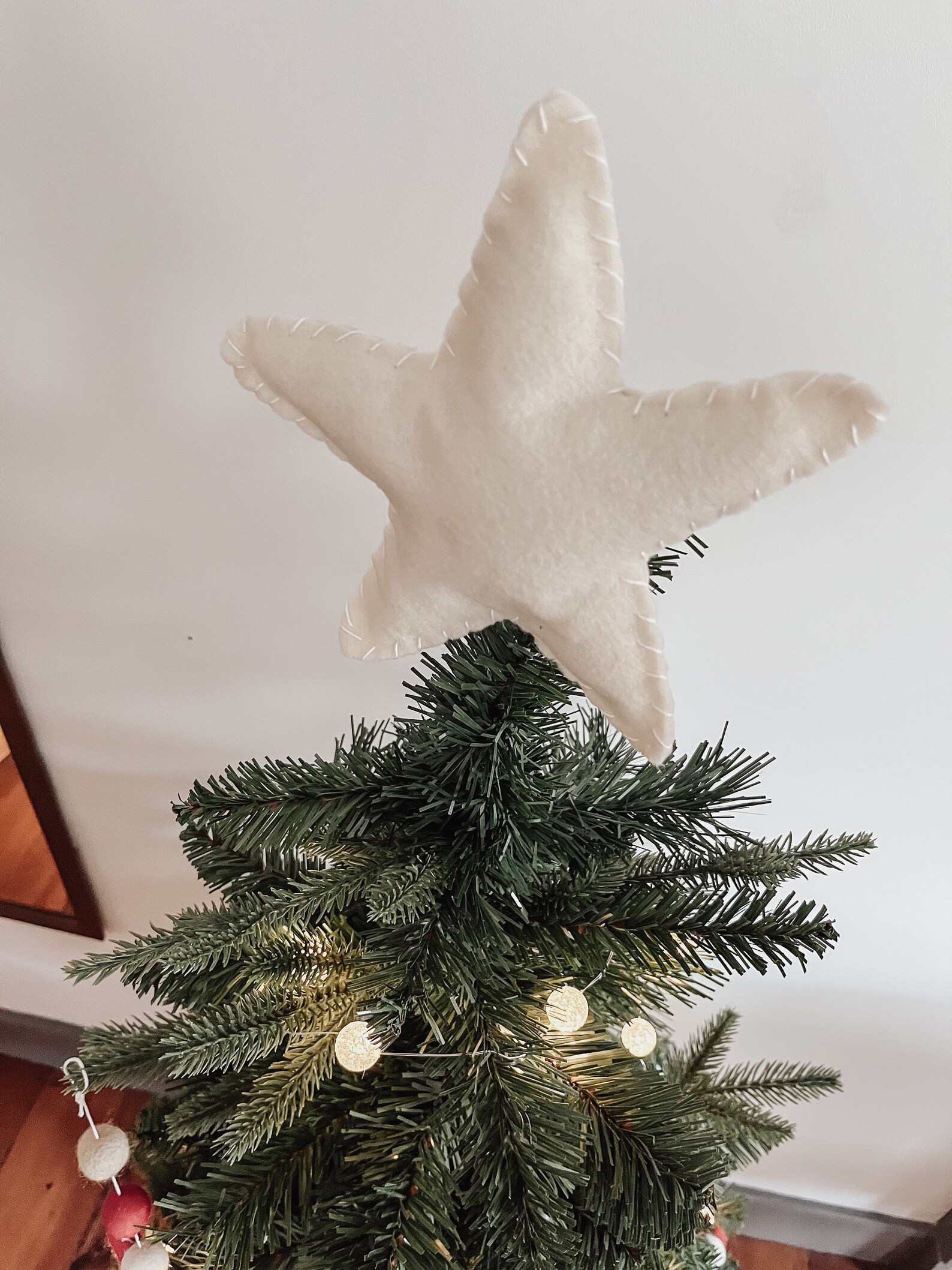 Star Christmas Tree Topper Felt Star Topper Small Tree - Etsy