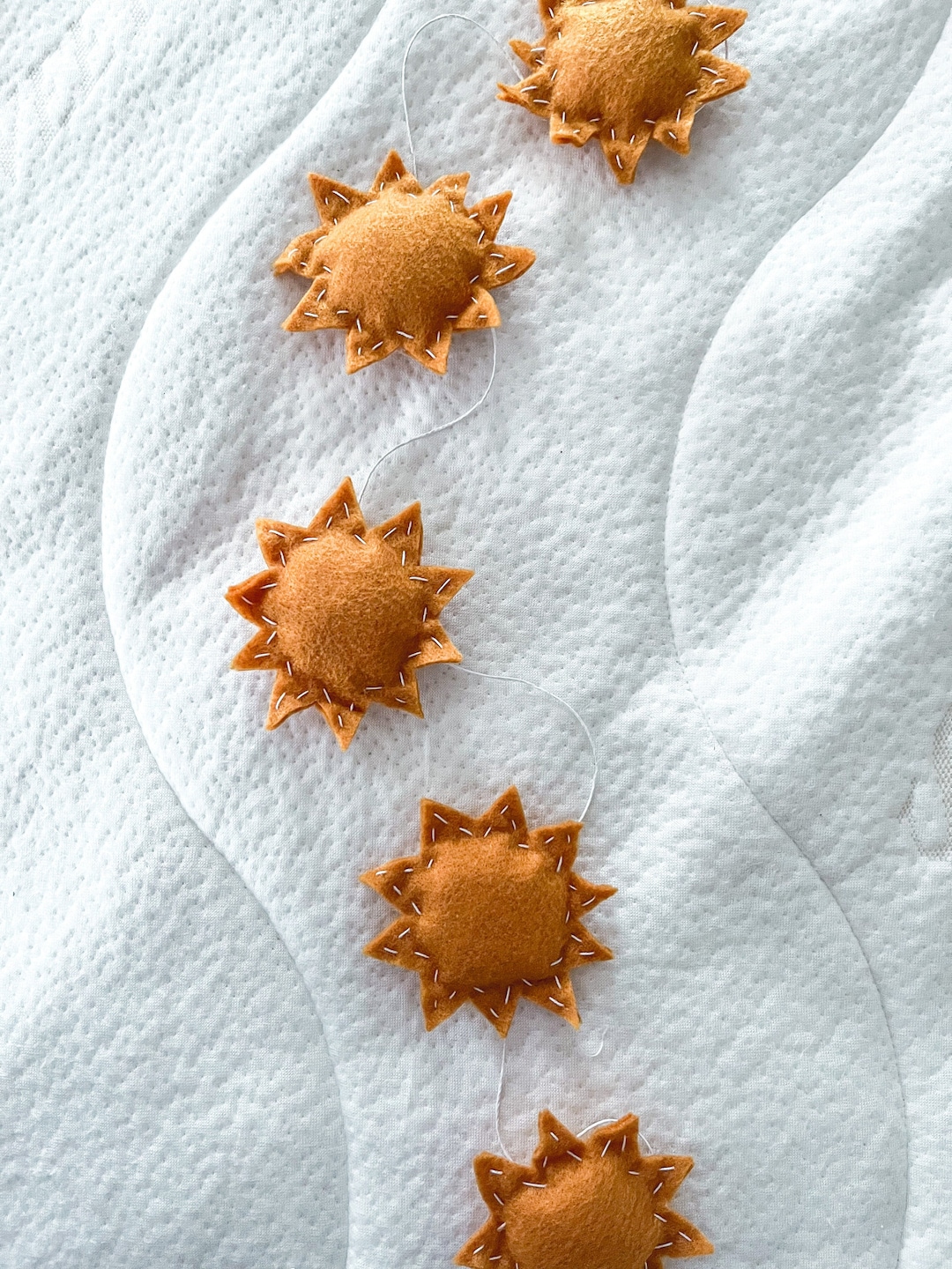 Boho Sun Felt Garland | Sun Banner | Boho Decor | Trip Around the Sun ...