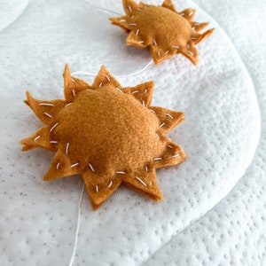 Boho Sun Felt Garland | Sun Banner | Boho Decor | Trip Around the Sun ...