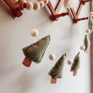 Tree Garland / Felt Garland / Christmas Tree Garland / Winter / Home ...