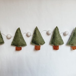 Tree Garland / Felt Garland / Christmas Tree Garland / Winter / Home ...