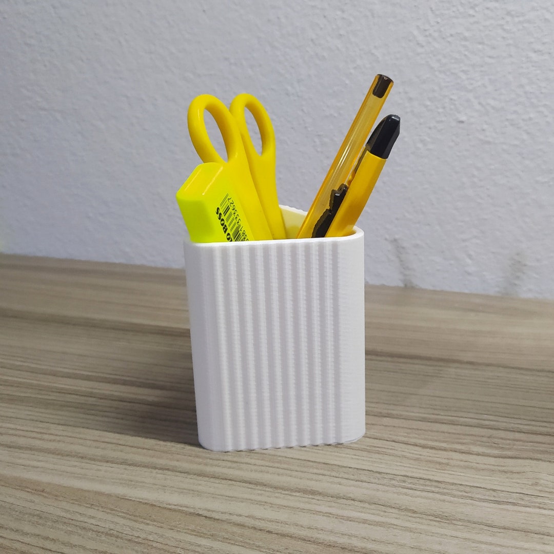 Minimal Pen Holder,white Desk Organizer,light Colour Pencil Holder ...