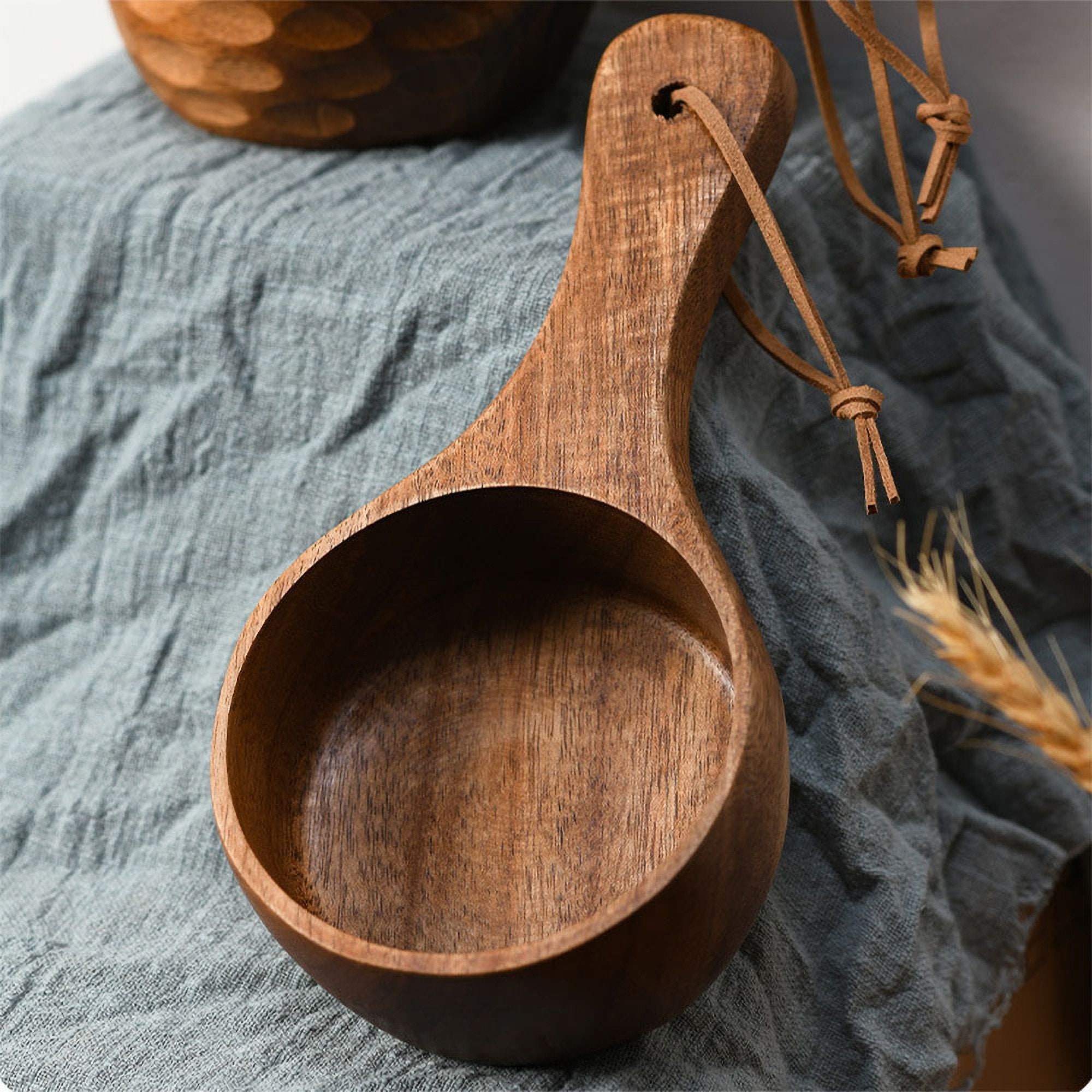 Finland Wooden Mug, Viking Style Kuksa Cup, Camping Juice Milk Coffee ...