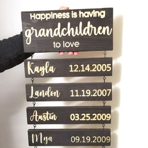 Personalized Wooden Sign,custom Wooden Name Signs,family Name/date Sign ...