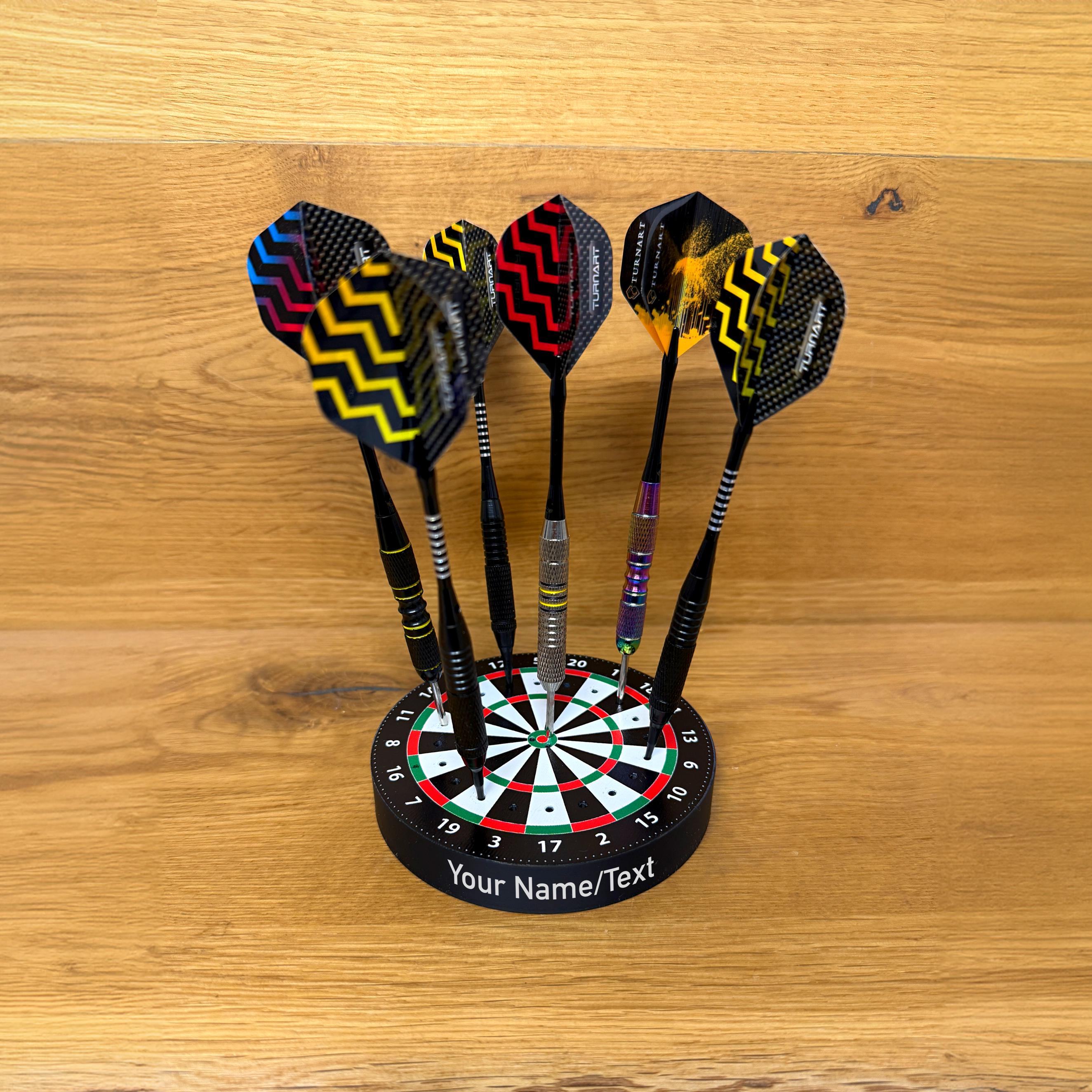 Personalized Dartboard Stand With Name Engraving – Gift for Dart ...