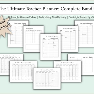 The Ultimate Teacher Planner: Complete Bundle! at School Layouts and at ...