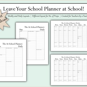The Ultimate Teacher Planner: Complete Bundle! at School Layouts and at ...