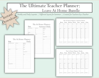 The Ultimate Teacher Planner: Complete Bundle! at School Layouts and at ...