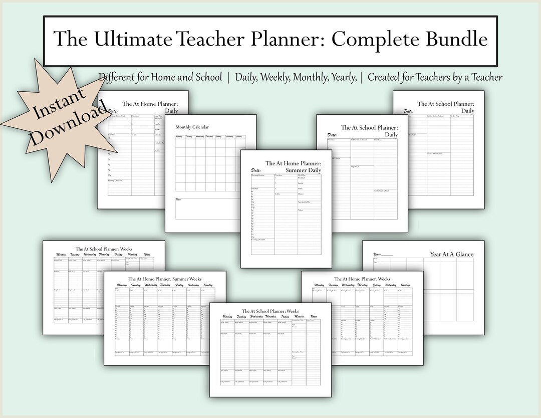 The Ultimate Teacher Planner: Complete Bundle! at School Layouts and at ...