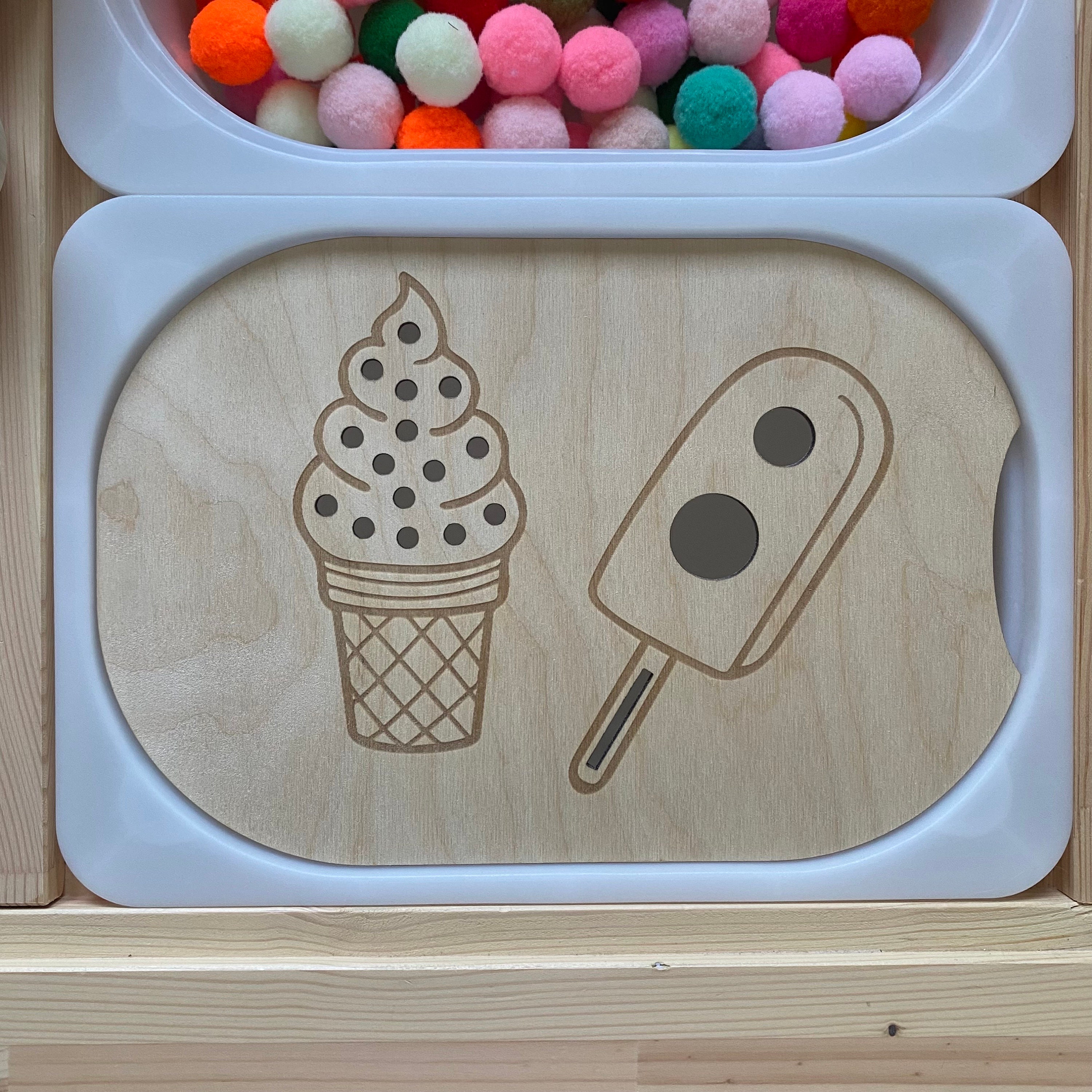 Couvercle BAC Trofast Crème Glacée Et Glace En Bâtonnet - Etsy