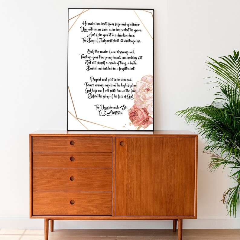 Poem Printable, G. K. Chesterton, the Unpardonable Sin, Poetry Quote ...