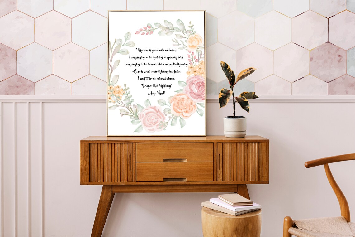 Poem Printable Amy Lovell Prayer for Lightning Poetry - Etsy