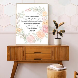 Poem Printable Amy Lovell Prayer for Lightning Poetry - Etsy