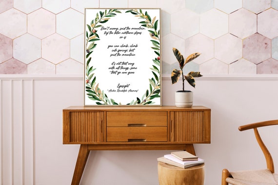 Poema imprimible Archie Randolph Ammons Vista Impresión de - Etsy España