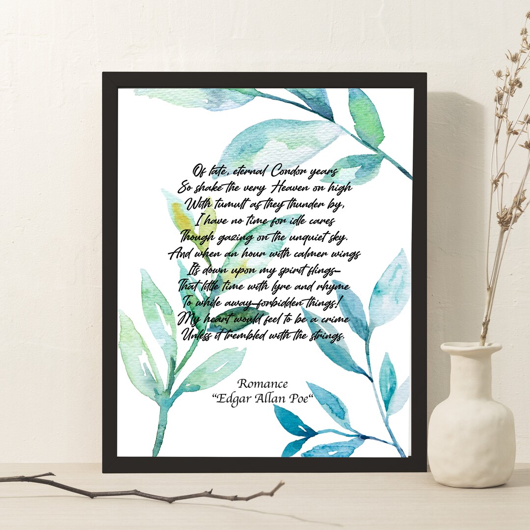 Poem Printable, Edgar Allan Poe, Romance, Poem Quotes, Poetry Quotes ...
