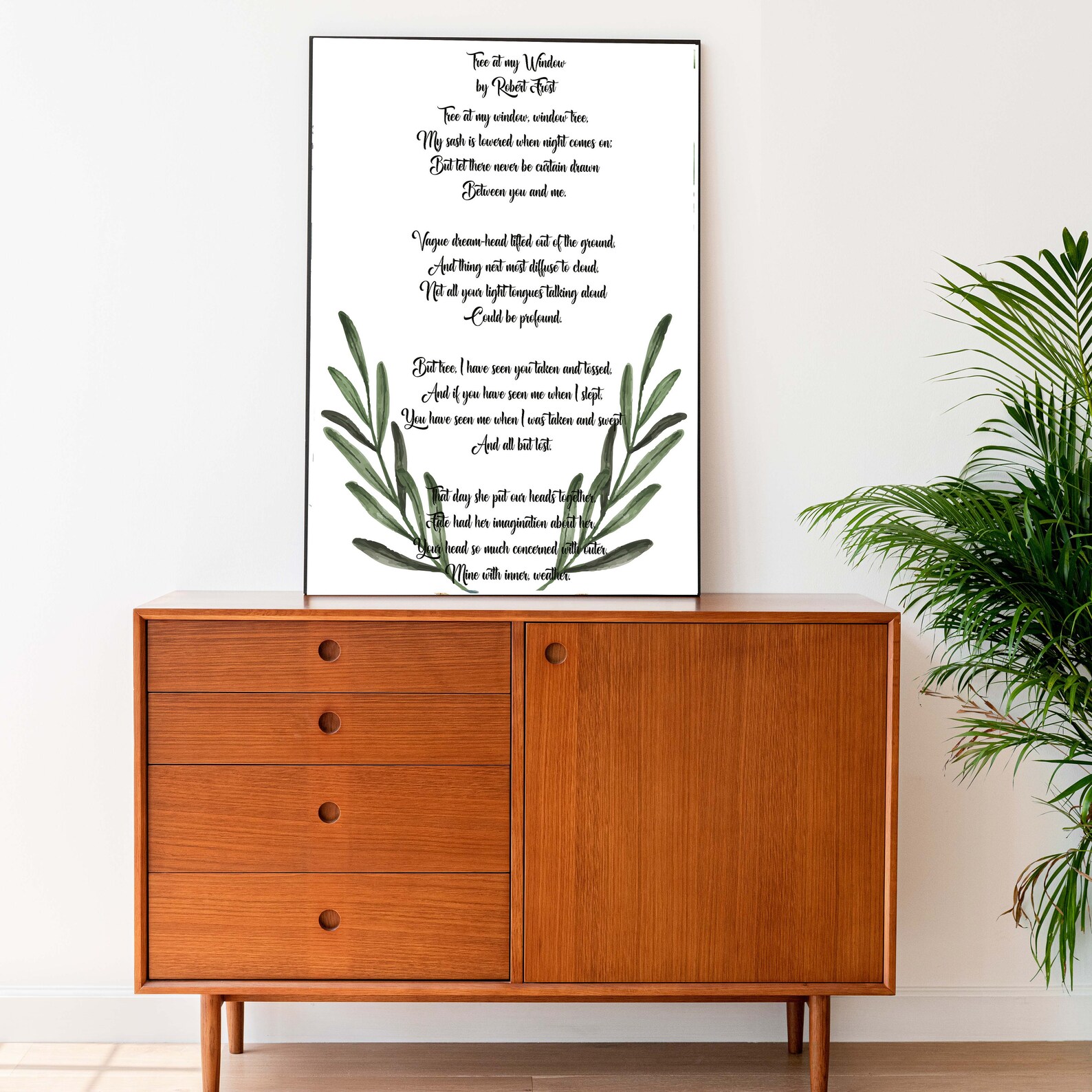 Poem Printable Robert Frost Free at My Window Poem Quote - Etsy