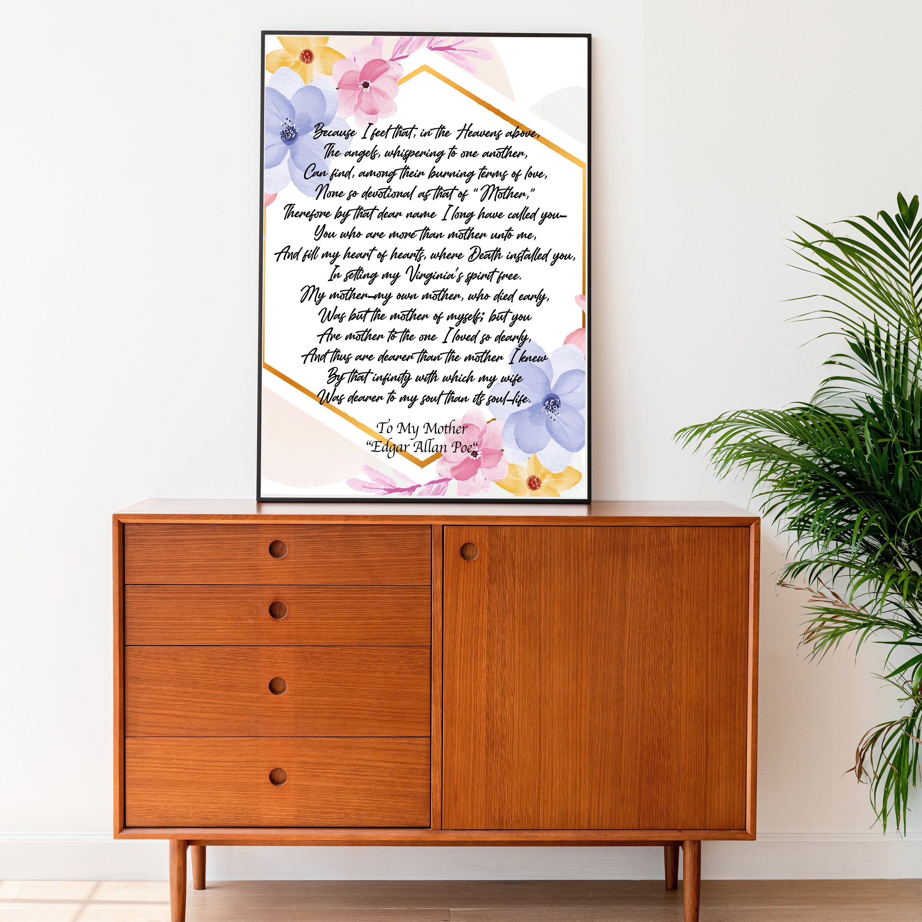 Poem Printable, Edgar Allan Poe, to My Mother, Poetry Quotes Printable ...