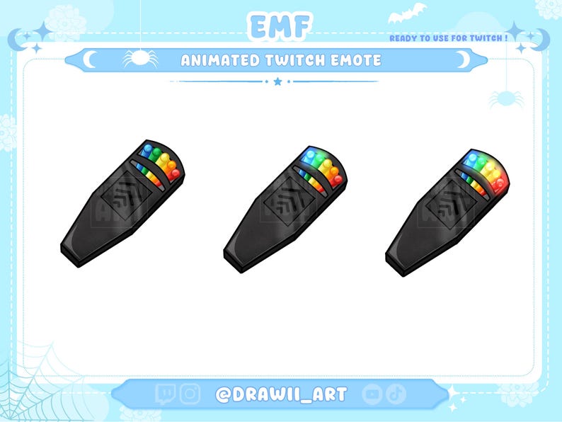 EMF phasmophobia | Animated emote | Twitch emotes | Discord | Youtube ...