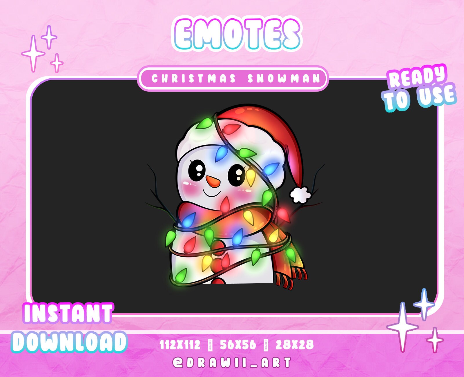 Snowman | Artículos de Navidad | Luces Navidad | Emotes | Twitch ...