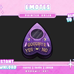 Pointer Ouija Emote | Twitch | Discord | Emotes Streamer | Custom Emote ...