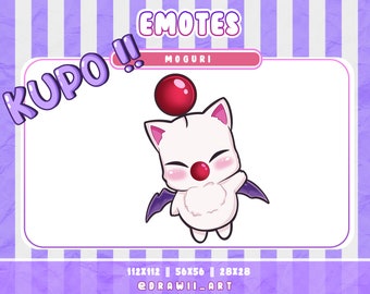 ANIMATED FFXIV EMOTES Moogle Emotes Animated Emotes Twitch Emotes Game ...