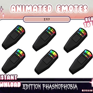 EMF Phasmophobia Animated Emote Twitch Emotes Discord Youtube - Etsy