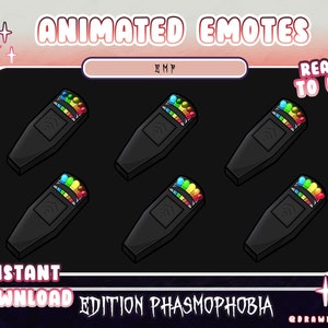 EMF Phasmophobia Animated Emote Twitch Emotes Discord Youtube - Etsy