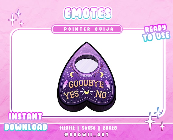 Pointer Ouija Emote Twitch Discord Emotes Streamer - Etsy