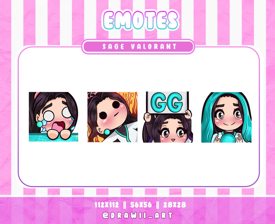 Sage-pack Emote for Twitch / Custom Twitch Emoticons / Gaming ...